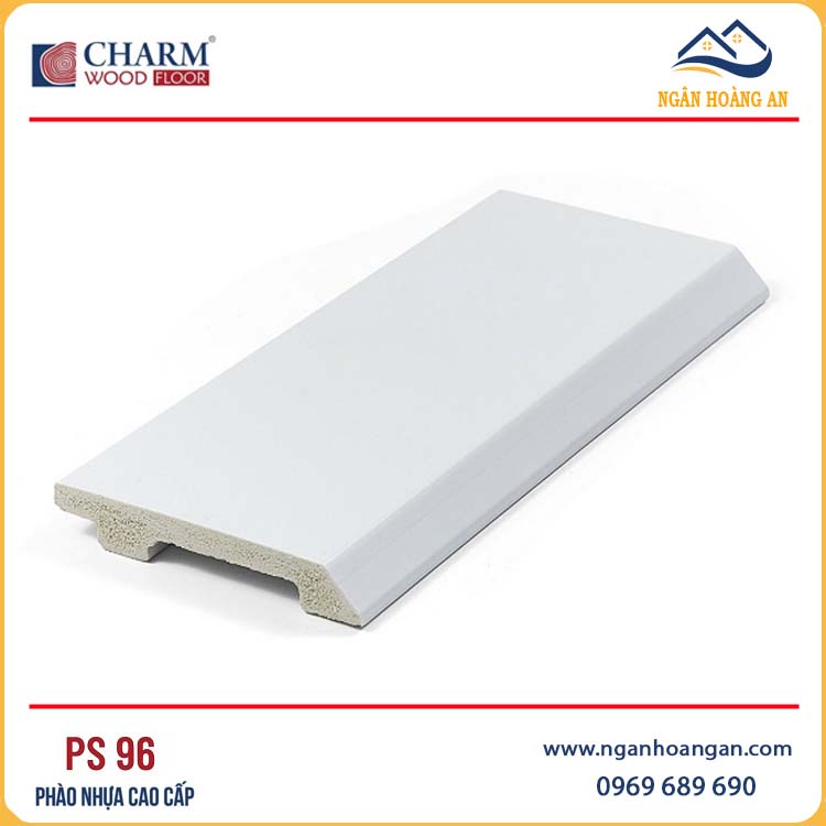 Len Chân Tường Nhựa PVC Giả Gỗ Charmwood PS95 Cao 90mm Quận 7 TPHCM